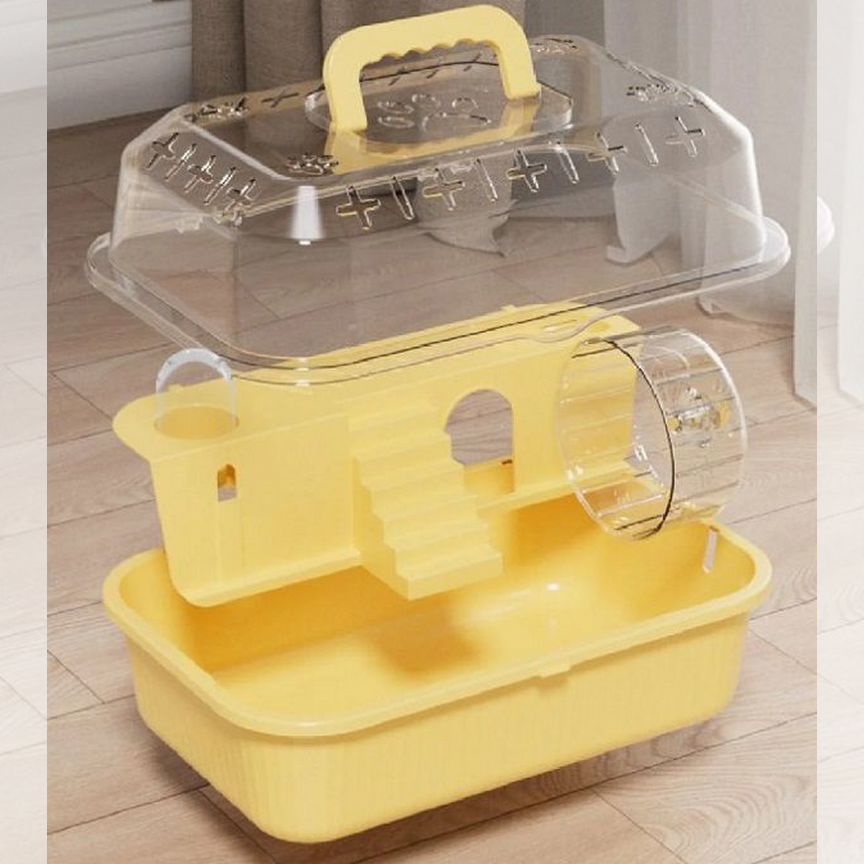 Клетка для грызунов с акриловой крышкой 34х25см