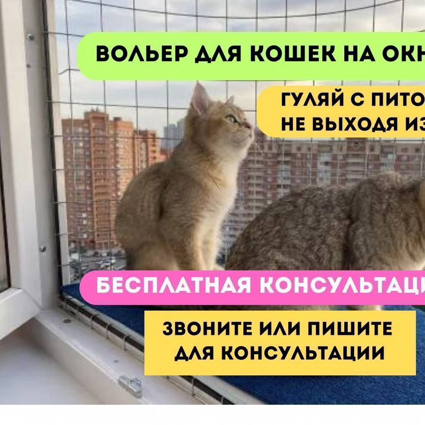 Балкончик для кошек/выгул