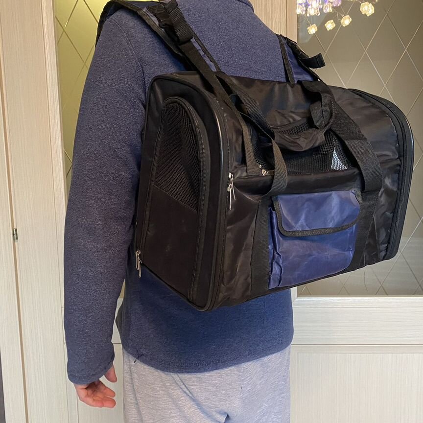 Рюкзак-переноска для собак 43х29х20