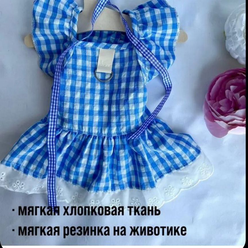 Платье, поводок, заколка