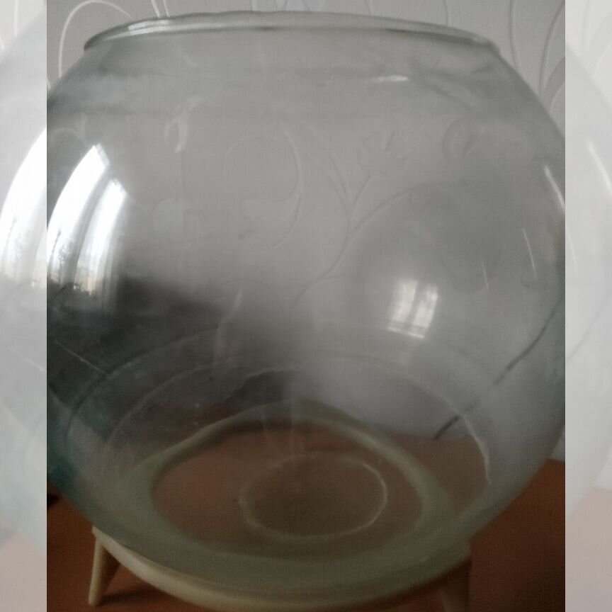 Аквариум круглый 20л СССР