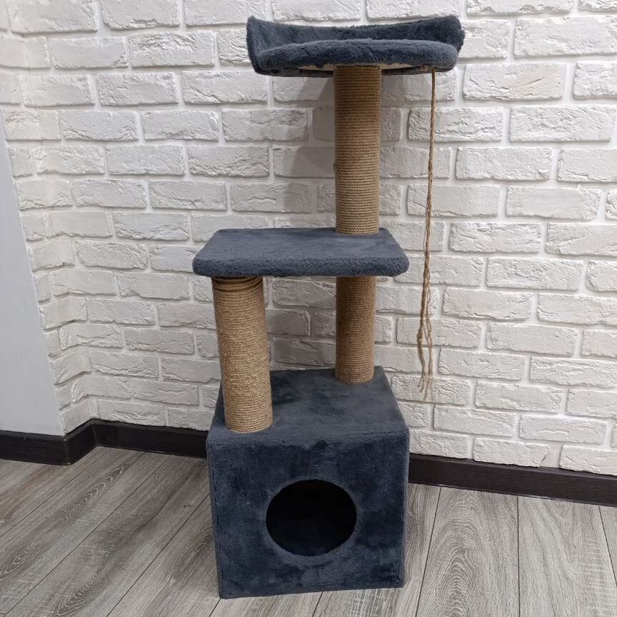 Когтеточка домик для кошки бу