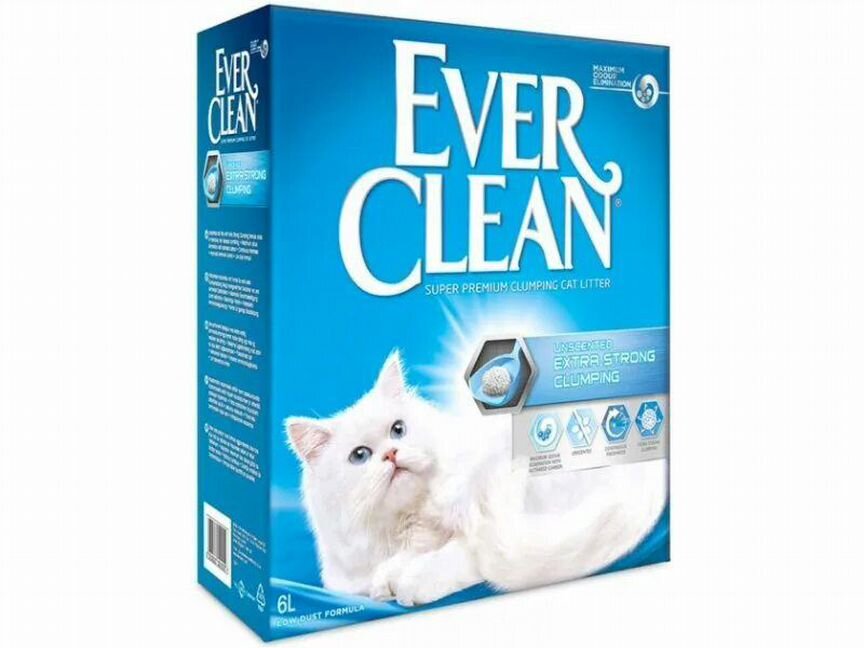 EverClean Unscented Наполнитель без/ароматиз 6л