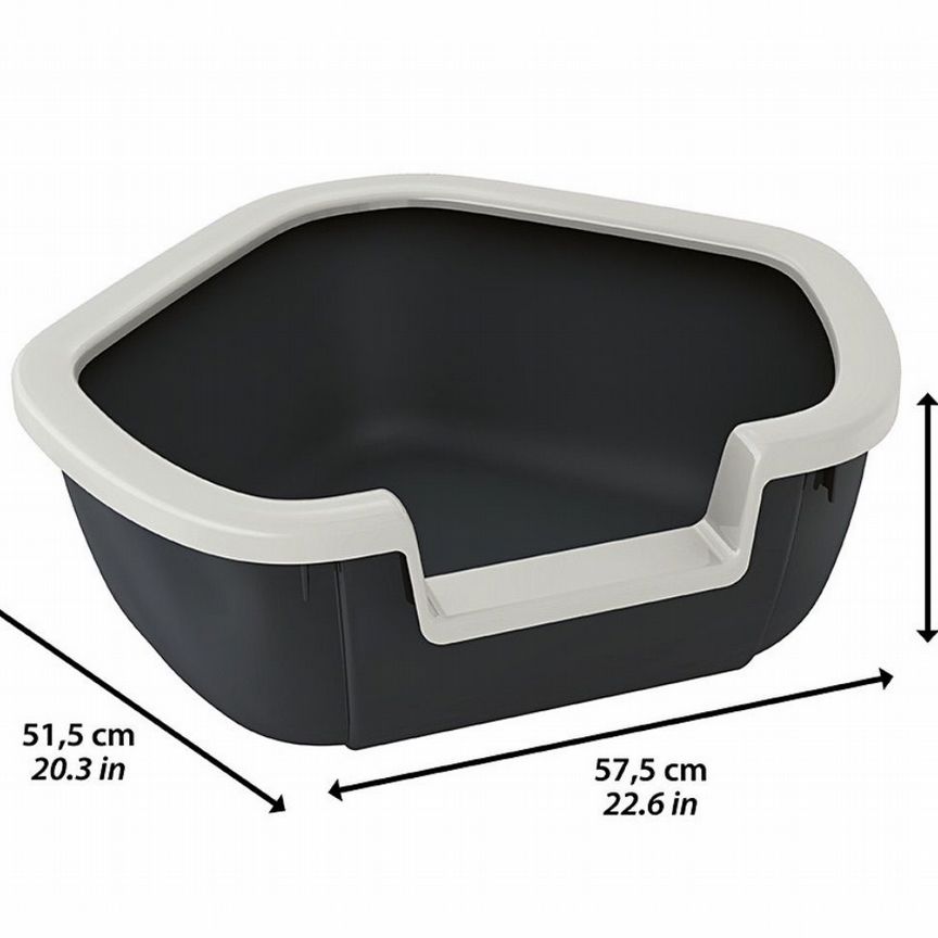 Лоток для кошек угловой Ferplast