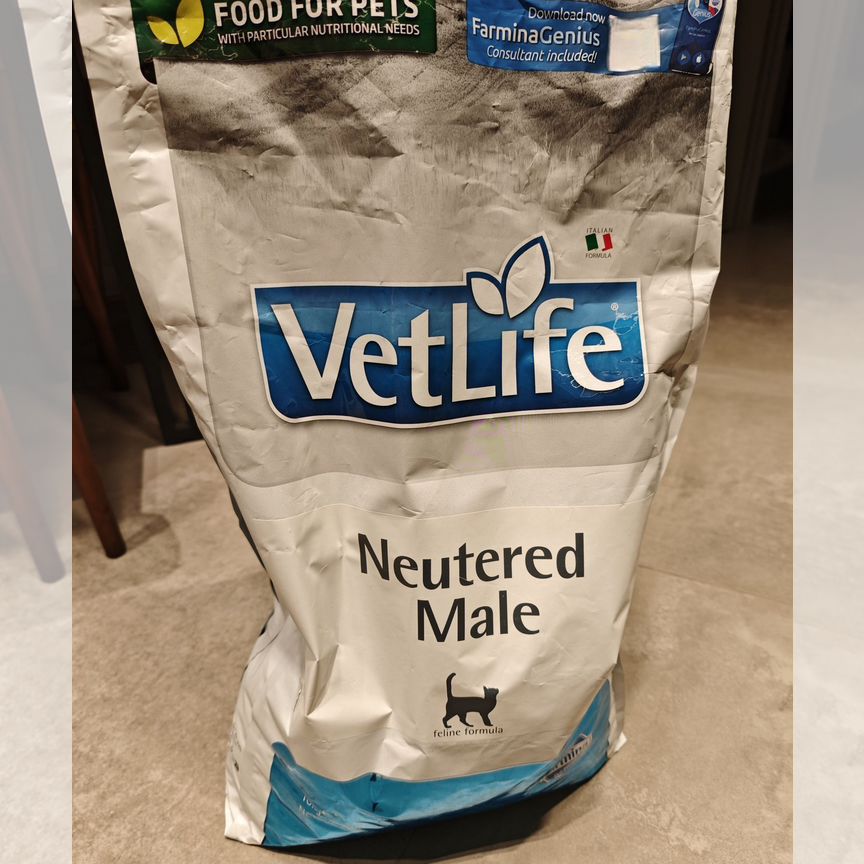 Корм для кастрированных котов Vetlife