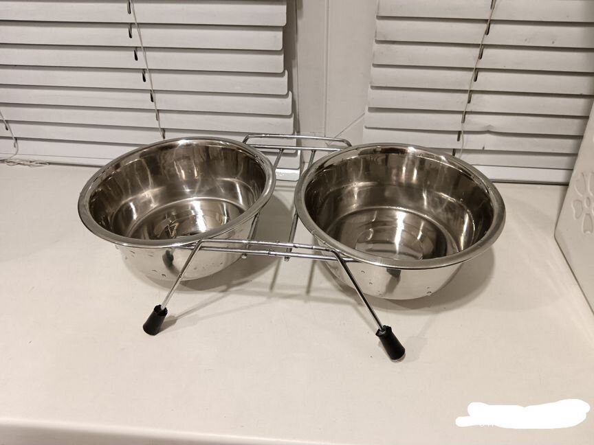 Миска д/животных двойная на подставке