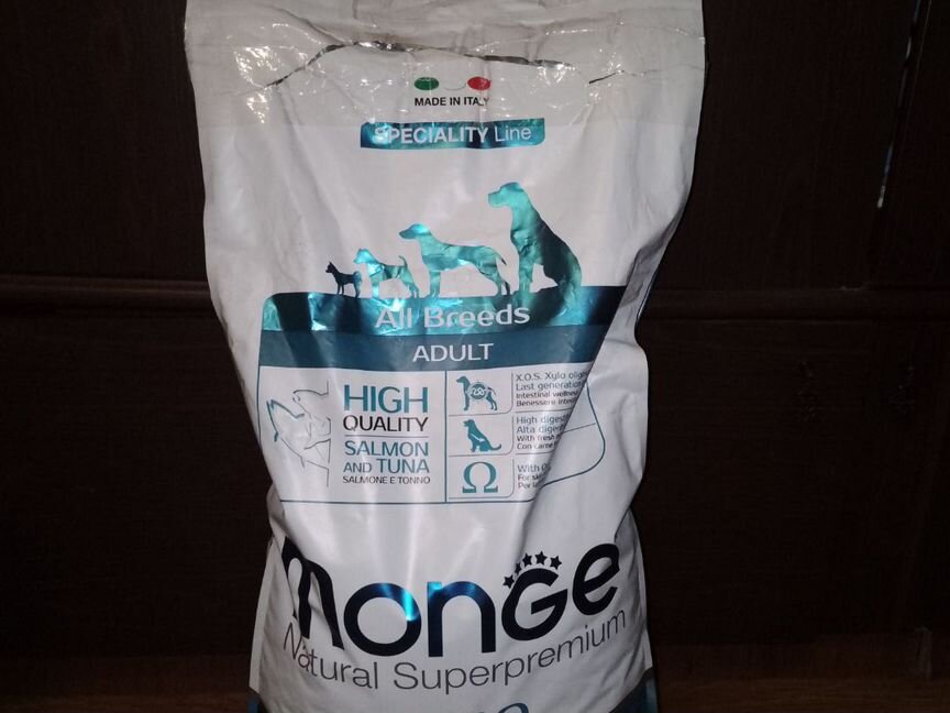 Monge hypo лосось и тунец на развес