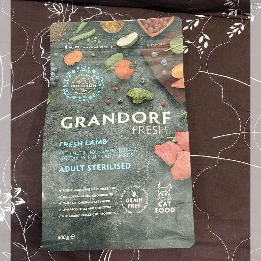 Корм для кошек grandorf fresh 400г с ягненком