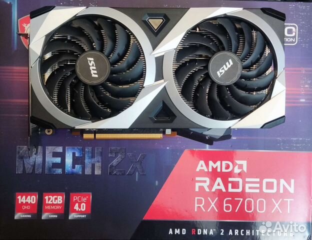 Видеокарта 6700xt MSI mech купить в Перми | Электроника | Авито