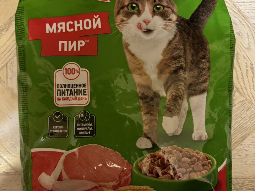Сухой корм для кошек Kitekat 1,9кг