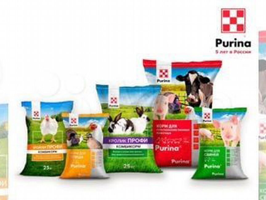 Корм. Пурина. зцм. Комбикорм для животных