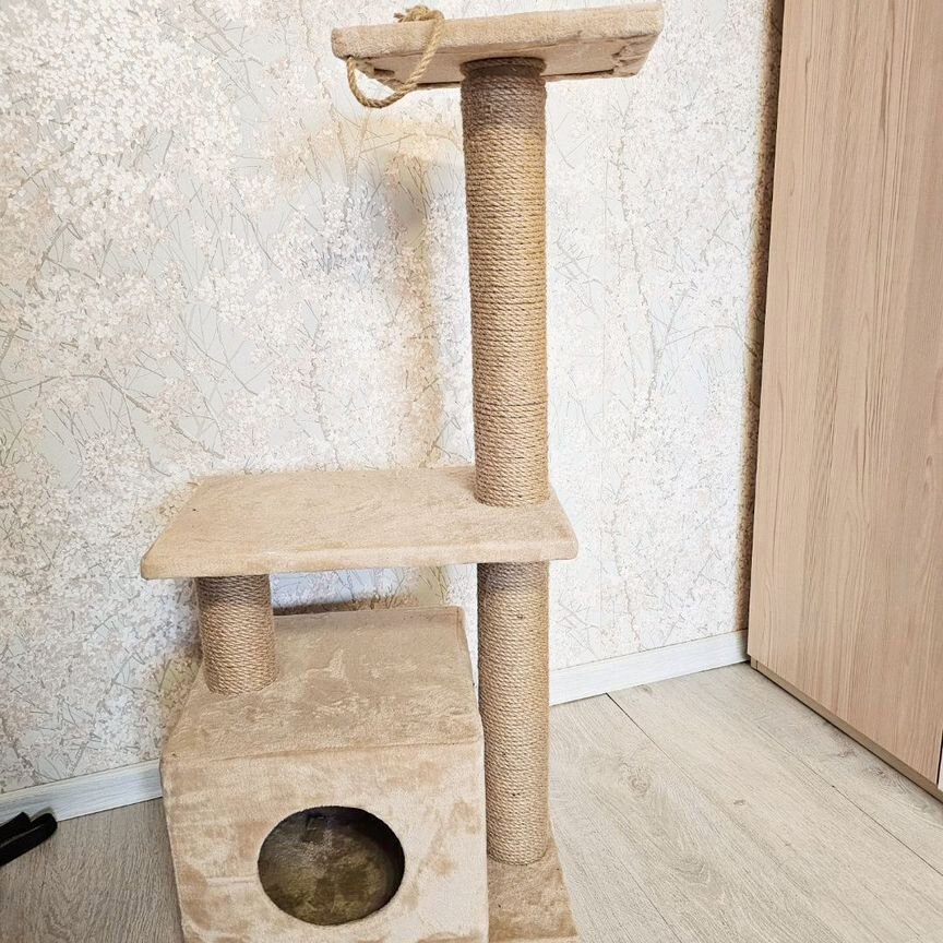 Домик для кошки с когтеточкой