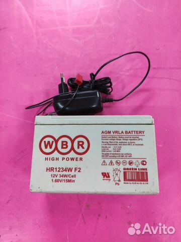 Аккумуляторная батарея WBR HR1234W F2 12V/9Ah купить в Москве с ...