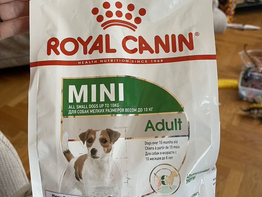 Корм для собак royal canin adult mini 0,8