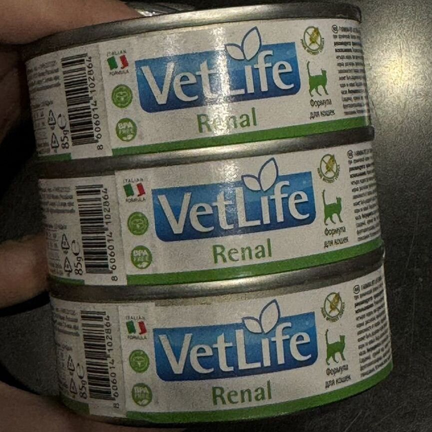 Корм для кошек, паштет, Farmina VetLife Renal