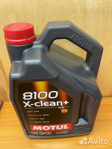 Масло моторное Motul 8100 X-clean+ c3 5w30 купить в Москве с доставкой ...