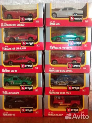 Модели Burago 1:43 Italy купить в Самаре | Хобби и отдых | Авито