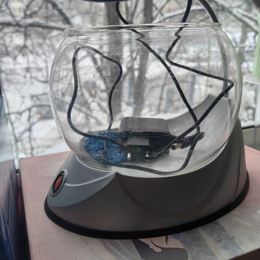 Аквариум для петушка 2.5 л с подсветкой