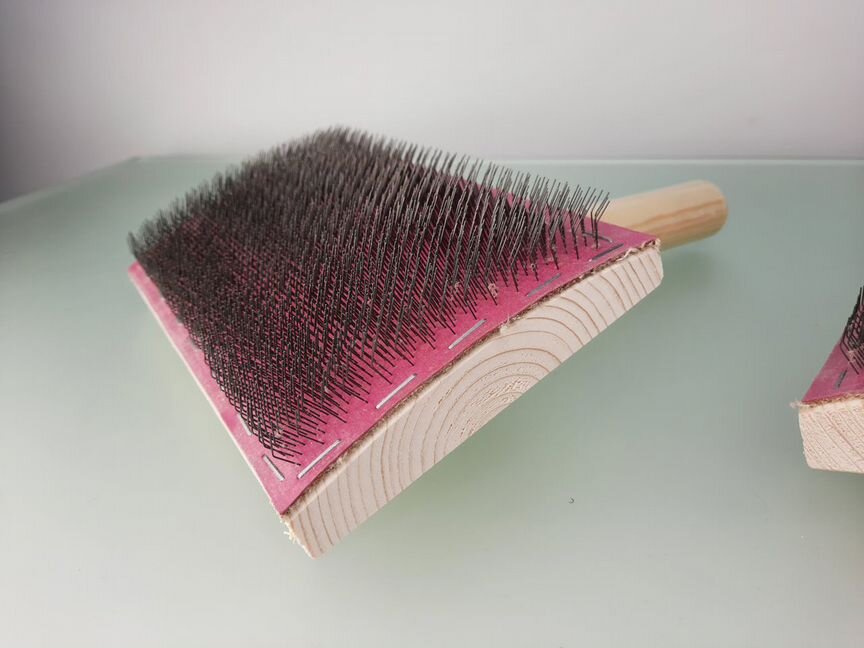 Ручная чесалка, кардер 18 см