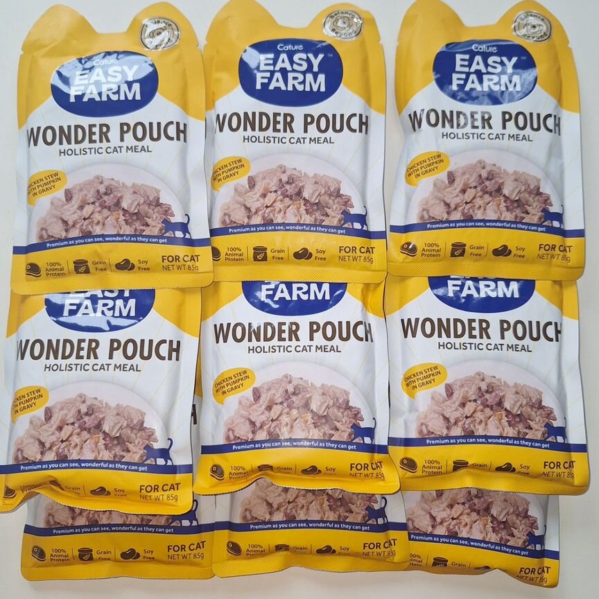 Корм для кошек easy farmвлажный, пауч