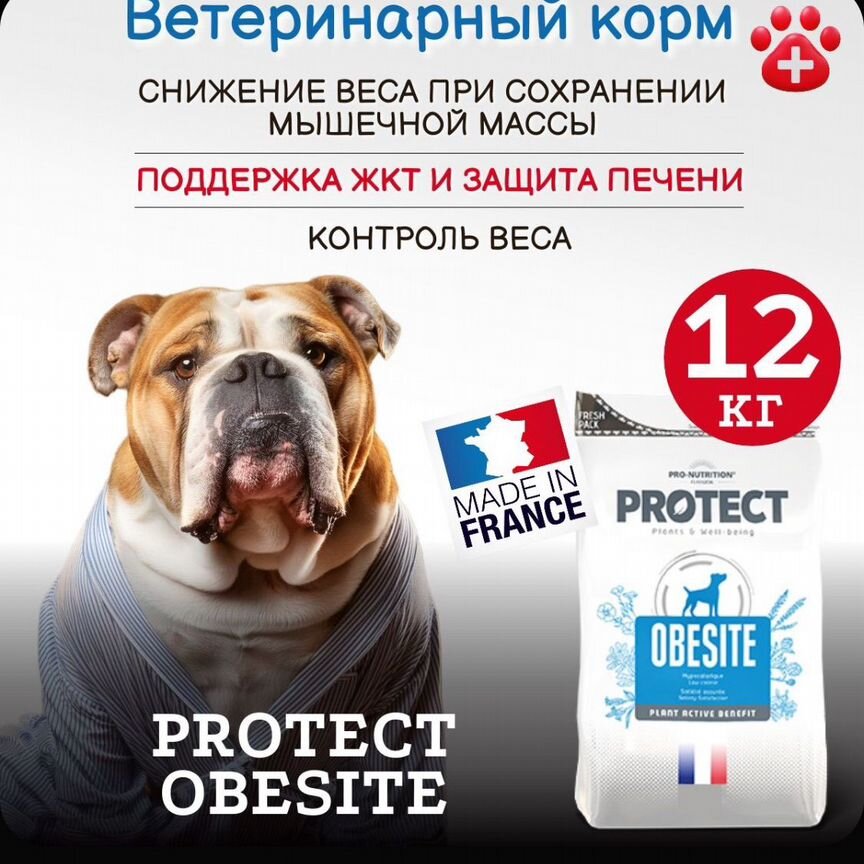 Сухой корм для собак Protect Obesite диетический