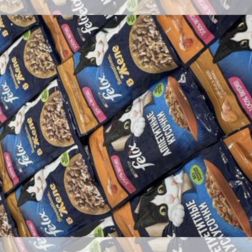 Влажный корм для кошек felix 200шт микс