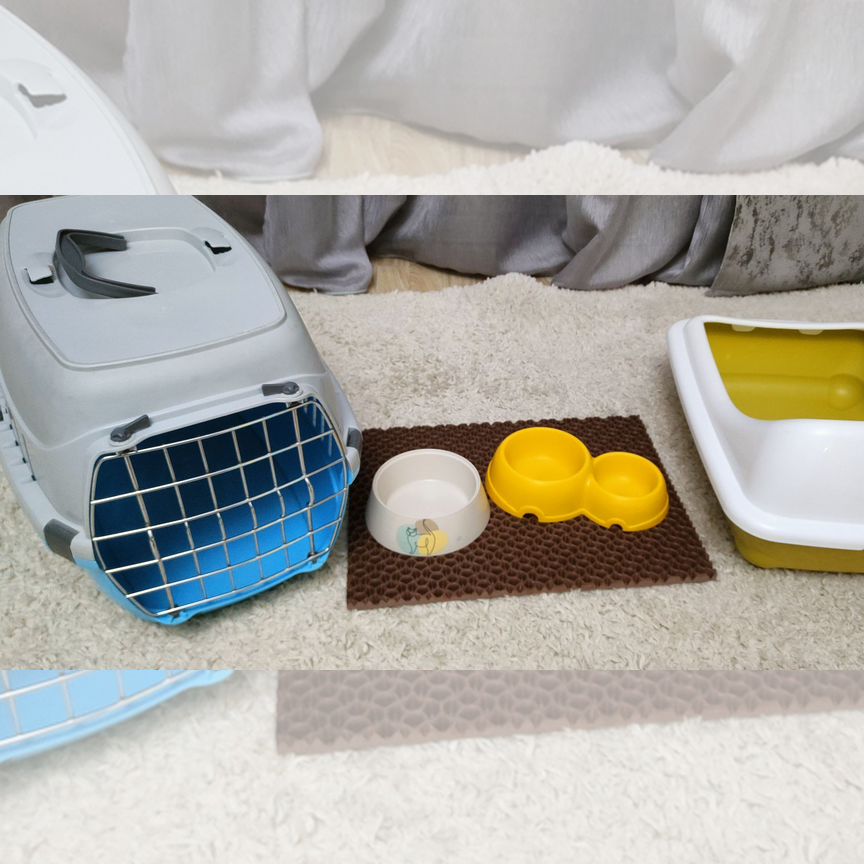 Переноска, лоток, миски