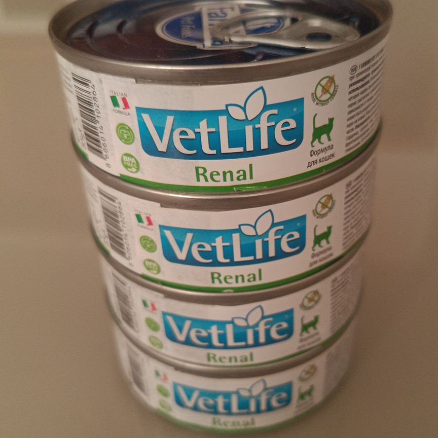 Консервы для кошек Farmina VetLife Renal 4шт