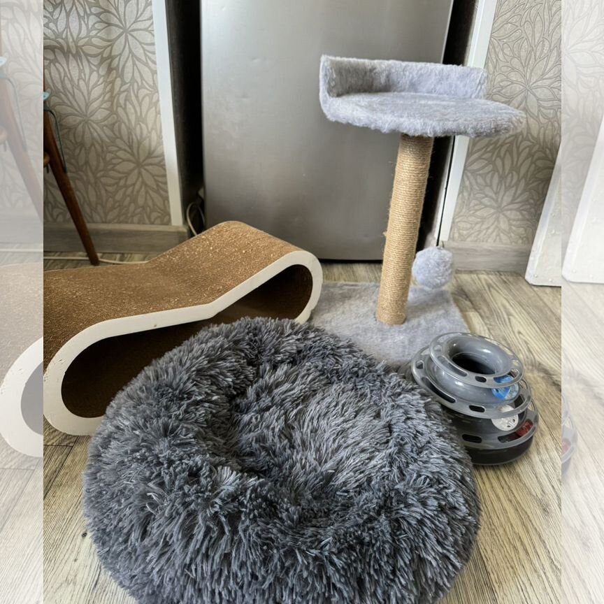 Домик когтеточка лежанка игрушка для кошки