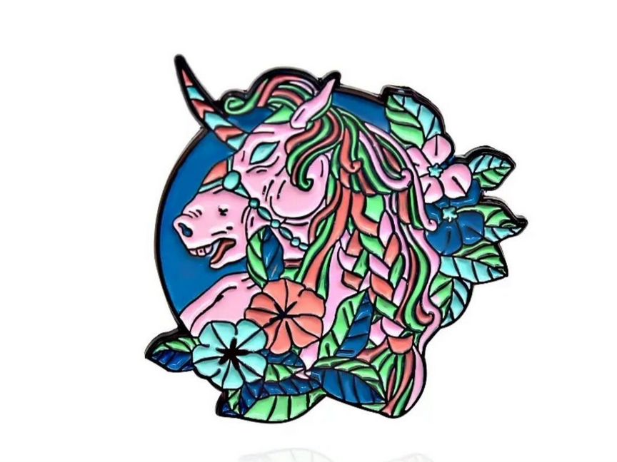 Брошь/значек единорог