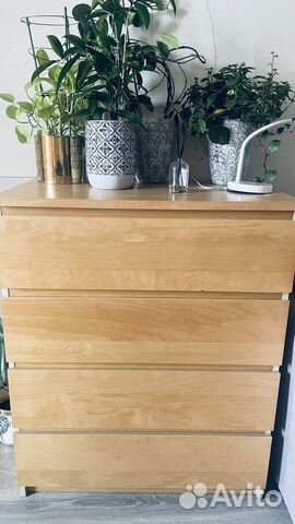 Комод IKEA Мальм 4 ящика купить в Москве | Товары для дома и дачи | Авито