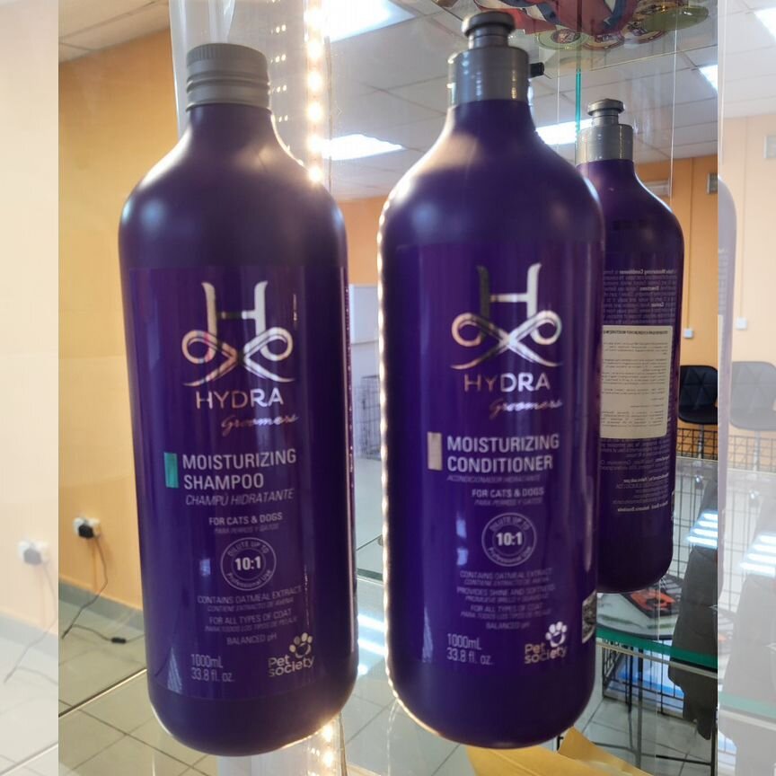 Шампунь и бальзам hydra для животных