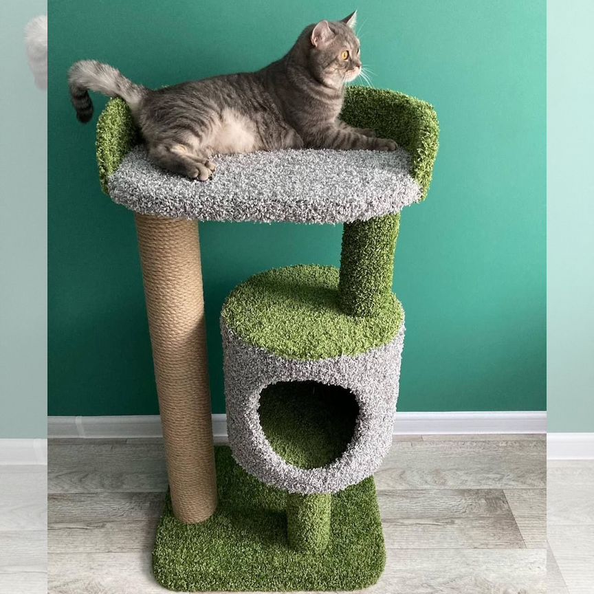 Премиальная когтеточка-домик для вашей кошки