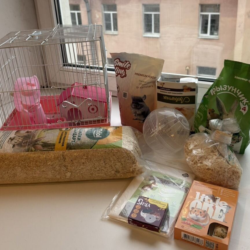 Корм, опилки для джунгарского хомячка