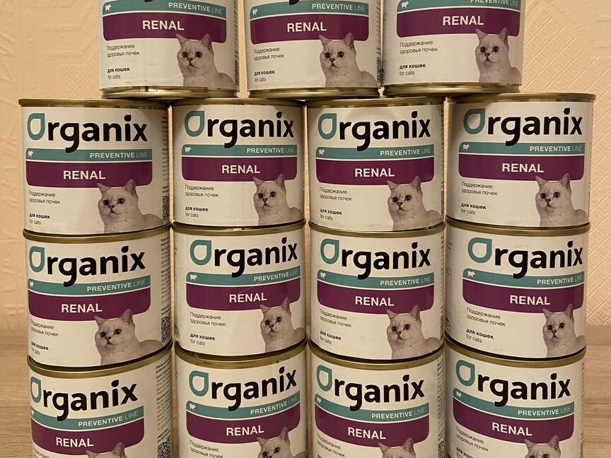 Корм для кошек влажный Organix Renal 15 шт