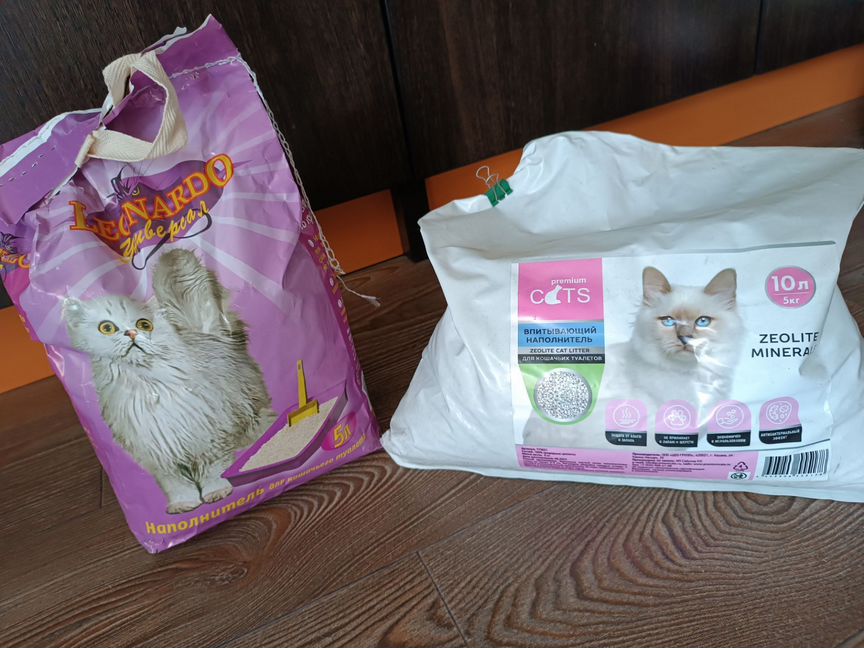 Наполнитель для кошачьего туалета вскрытый