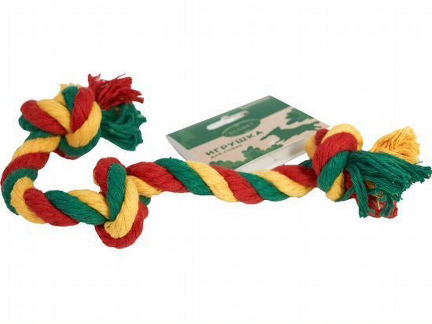 Игрушка для собак Грейфер канатный Ecopet 3 узла с