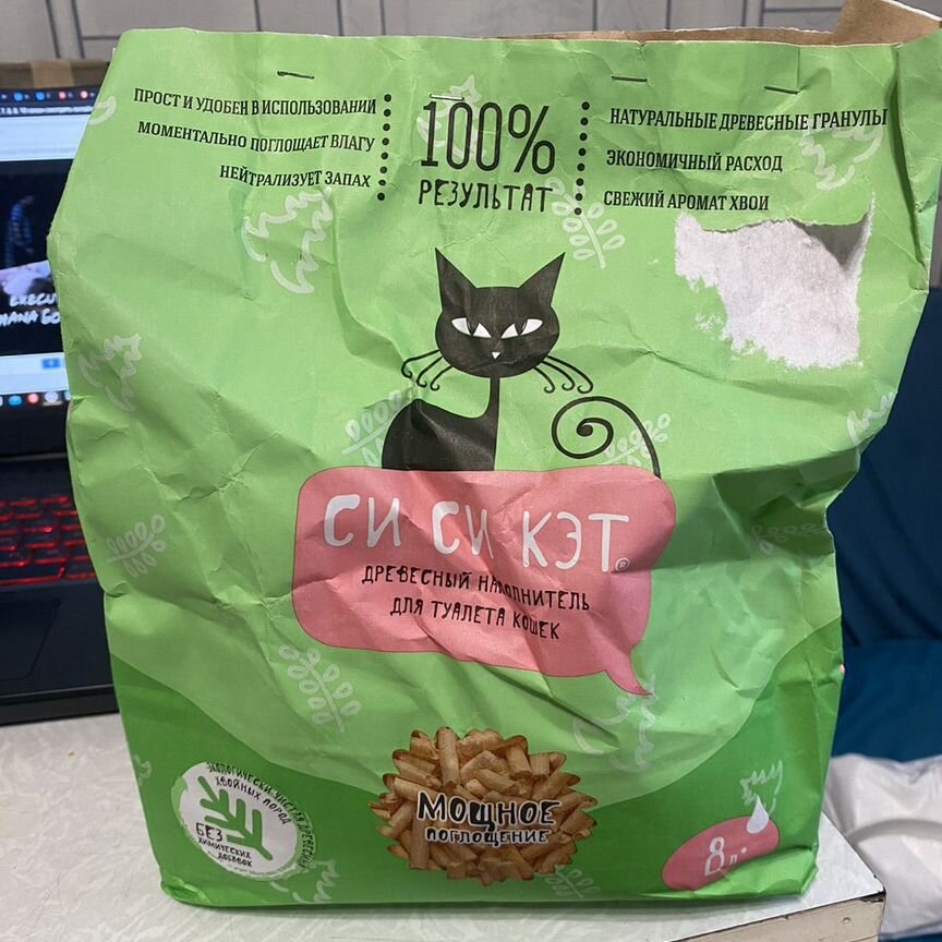 Древесный наполнитель си си кэт 8л