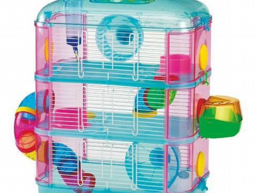 31003А Клетка для грызунов с перех 3-эт 40х26х53см