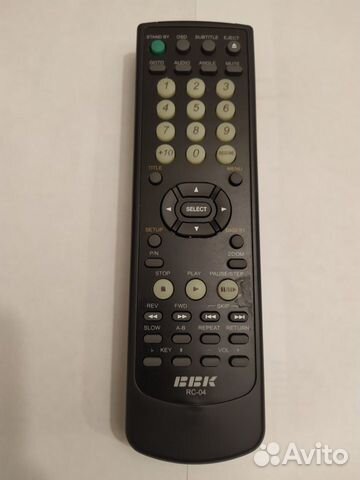 Пульт ду BBK RC-04 для DVD купить в Москве | Электроника | Авито