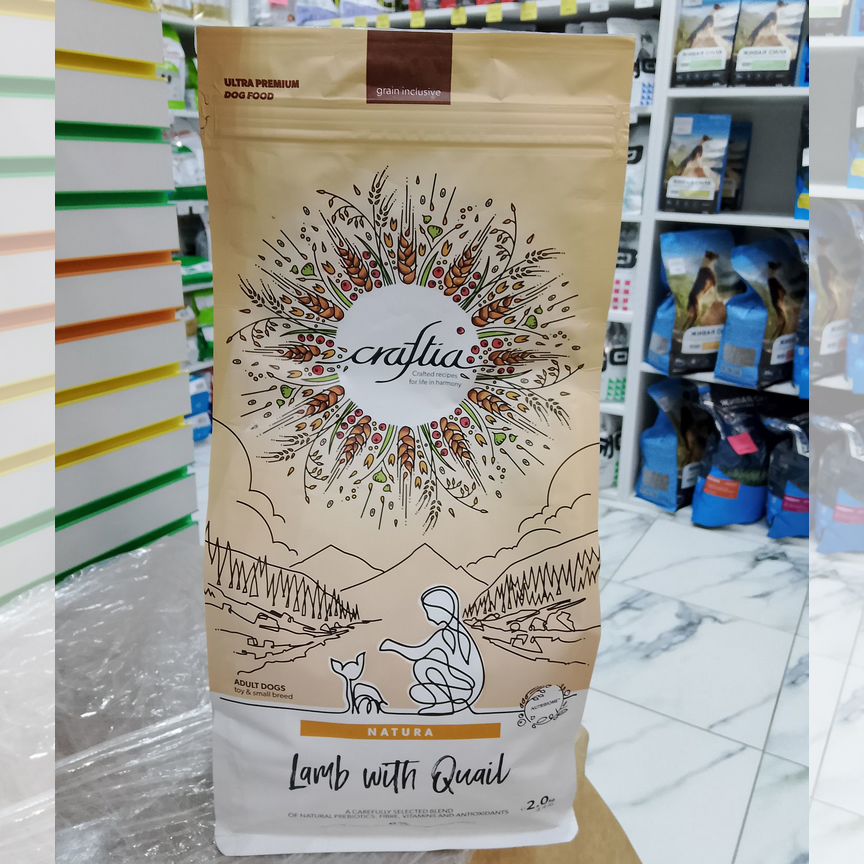 Корм для собак Craftia холистик, Сербия, 2 кг