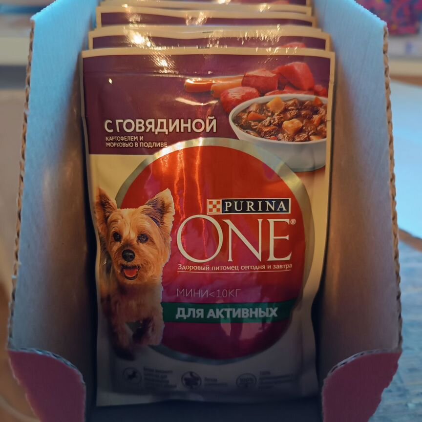 Корм консервированный для собак Purina one