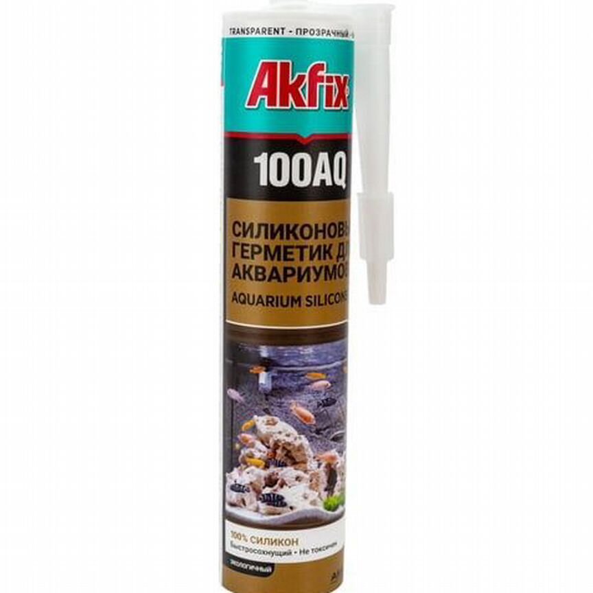 Силикон Akfix д/аквариума прозрачный