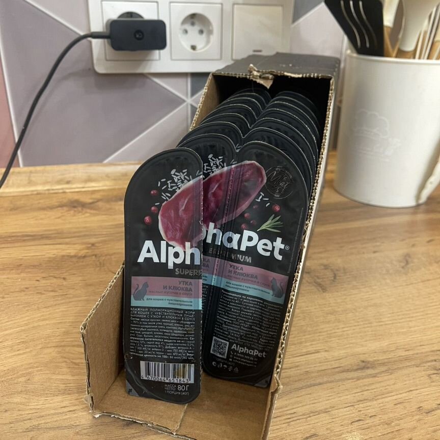 Влажный корм для кошек alphapet