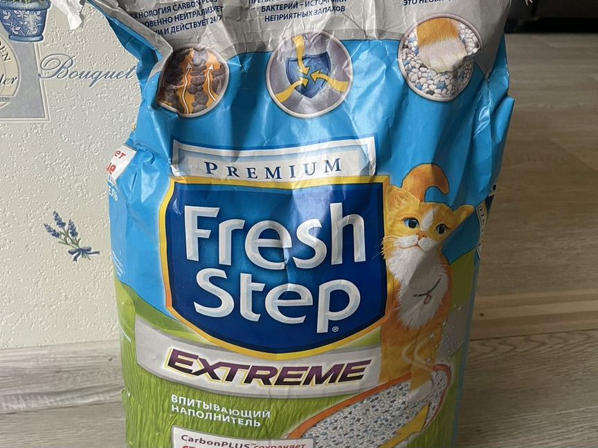 Fresh step наполнитель 12 л впитывающий