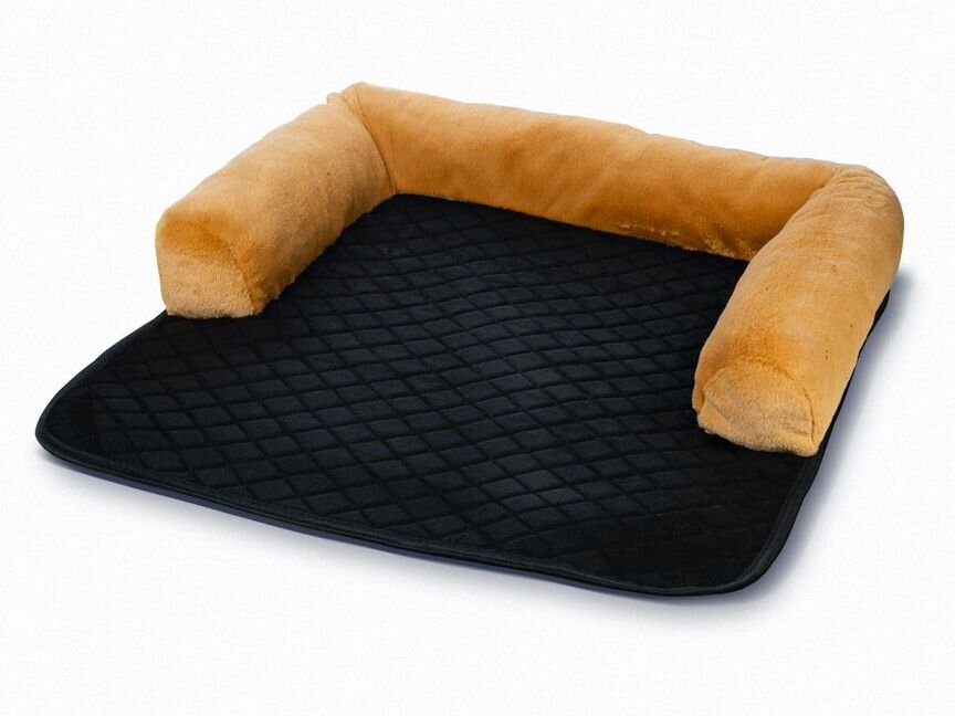 Лежак для животных на диван/черный бортик оранжев