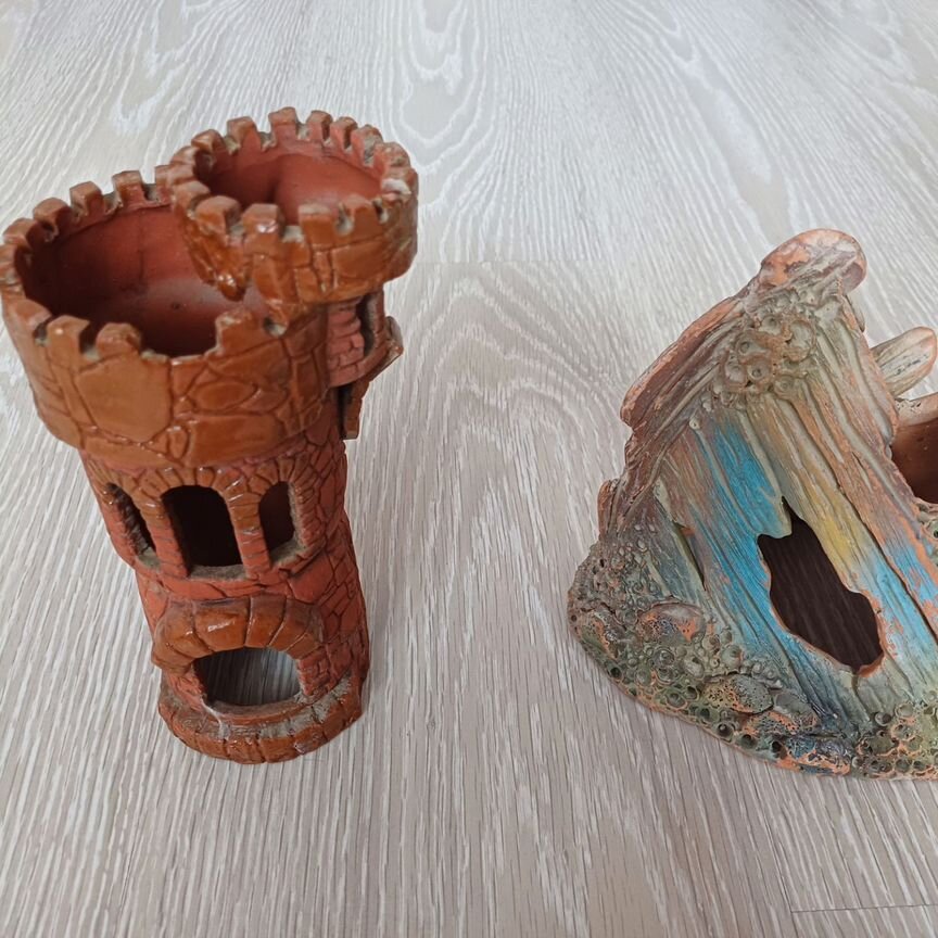 Грот замок для аквариума