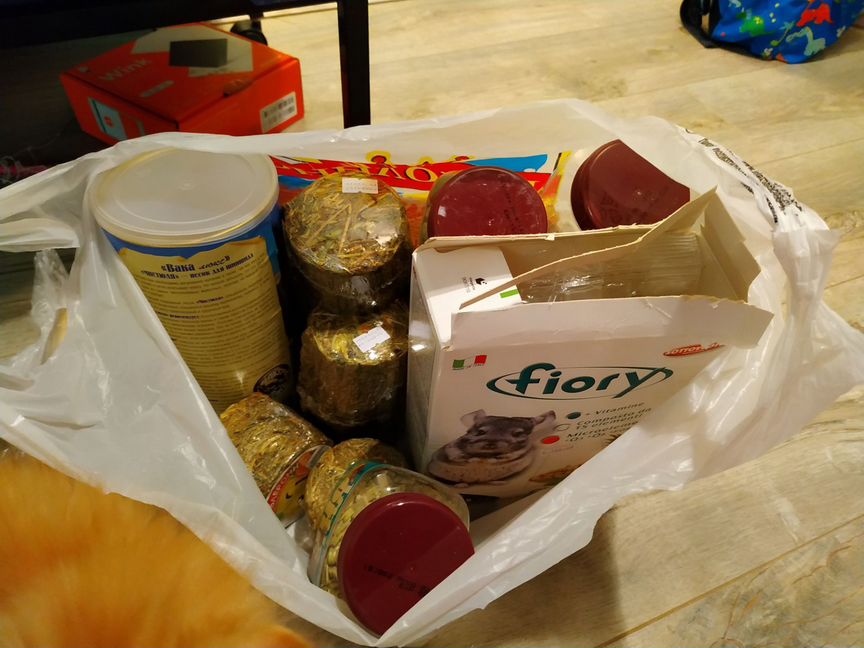 Высокая клетка для шиншиллы на колёсах