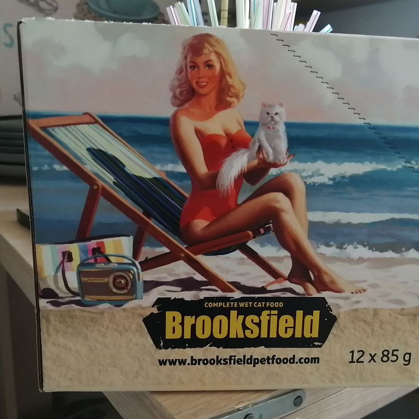 Влажный корм для кошек Brooksfield Телятина в желе
