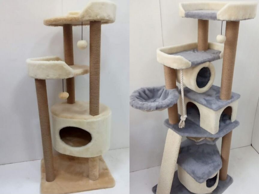 Когтеточка домик игровой комплекс для кошек